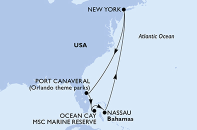 Itineraries - MSC Meraviglia Cruise Ship | MSC Cruises